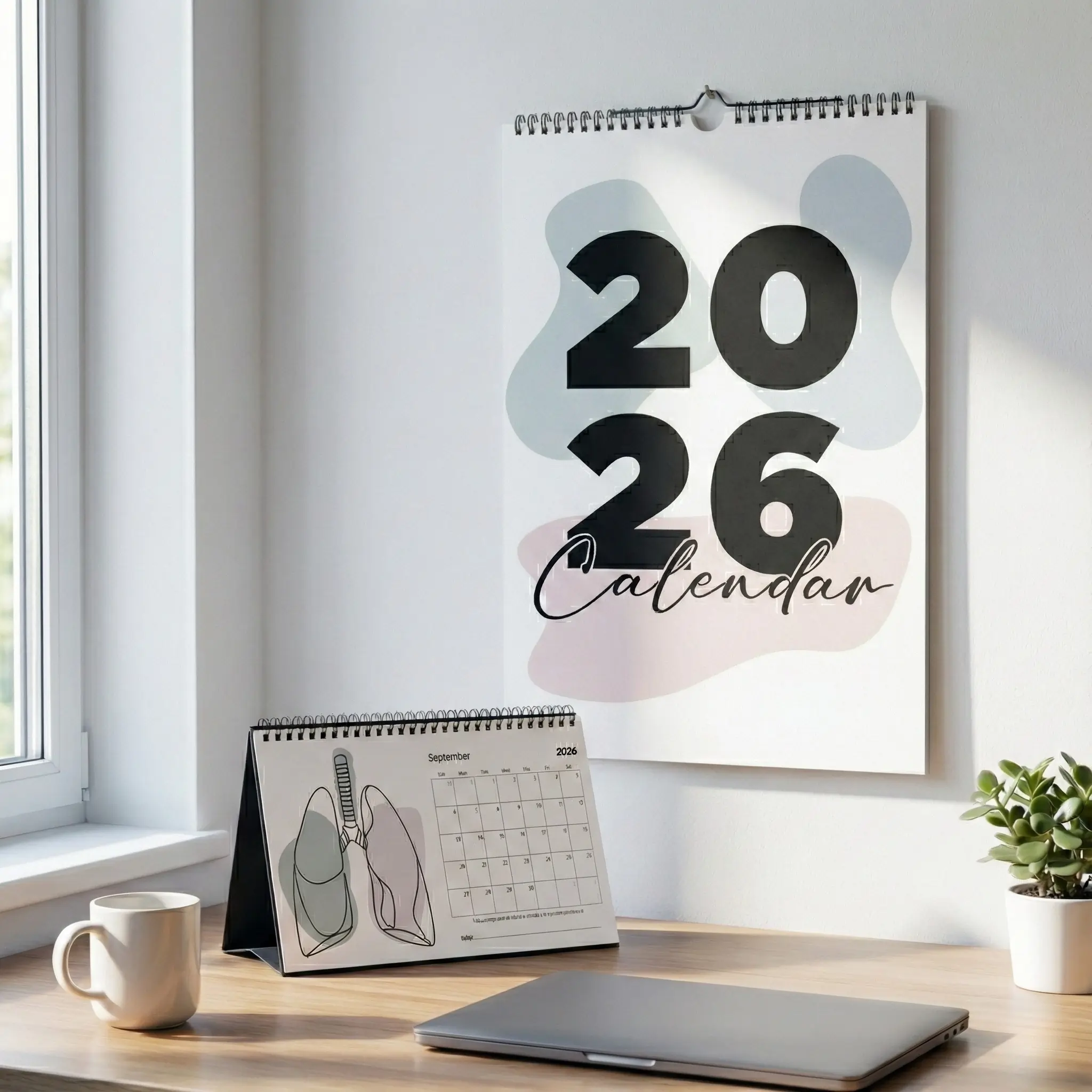2026 Medical Calendar — Anatomy Wall & Desk Calendar